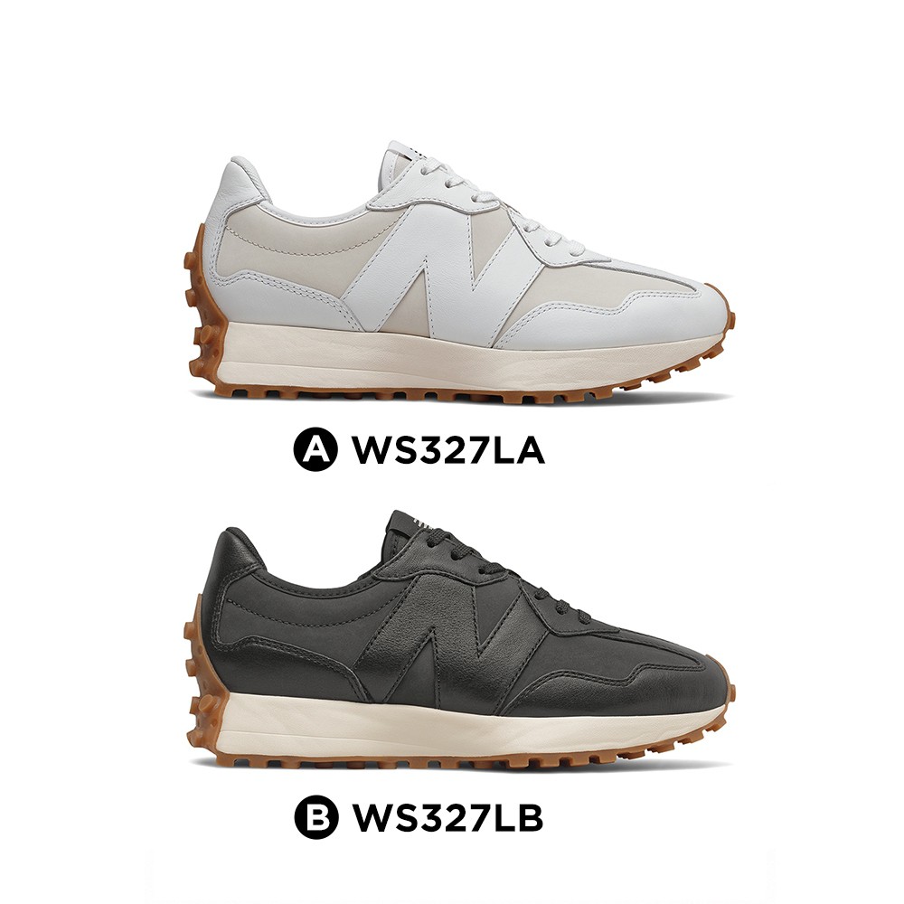 New Balance NB 327 小白鞋 皮革 焦糖 皮革白 黑 兩色 女鞋 WS327LA/WS327LB 現貨 | 蝦皮購物