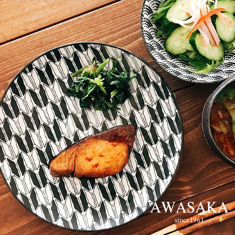 【日本AWASAKA粟坂】美濃燒KOMON和風料理盤5入組《泡泡生活》 | 蝦皮購物