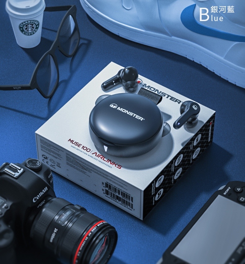 現貨24h💕 【MONSTER】 Muse 100 AirLinks 真無線藍牙耳機 入耳式降噪 低延遲 遊戲耳機 魔聲 | 蝦皮購物