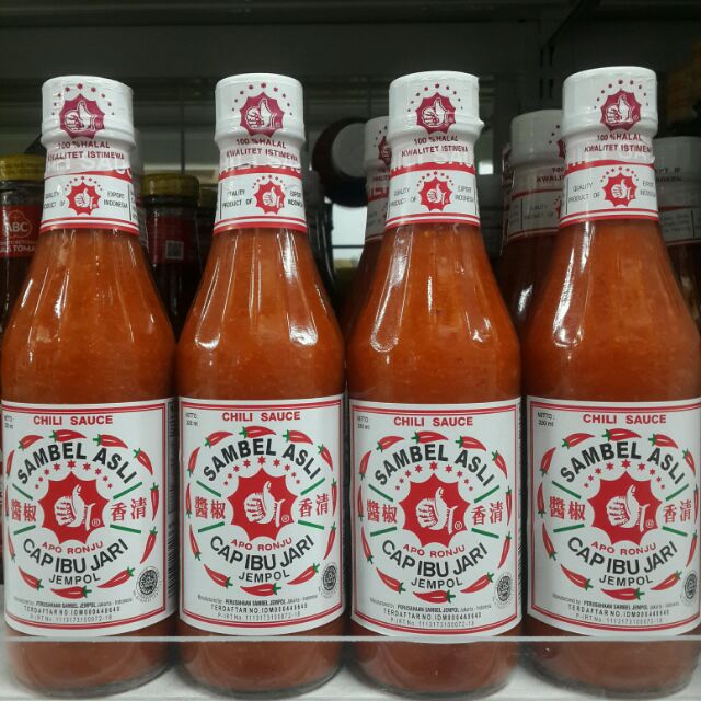 CAP IBU JARI JEMPOL SAMBEL ASLI 辣椒醬 320ml 印尼 調味醬 拇指牌 SAMBAL | 蝦皮購物