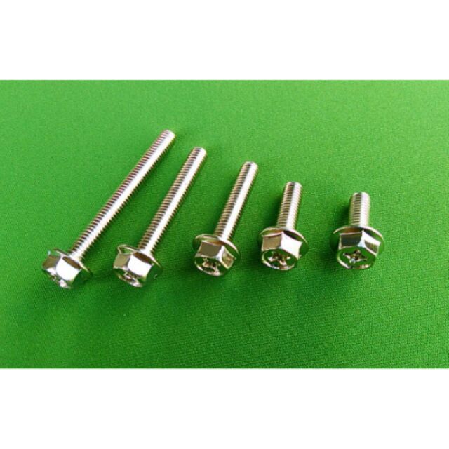 鍍鎳法蘭十字機械牙 M8*16mm~50mm | 蝦皮購物