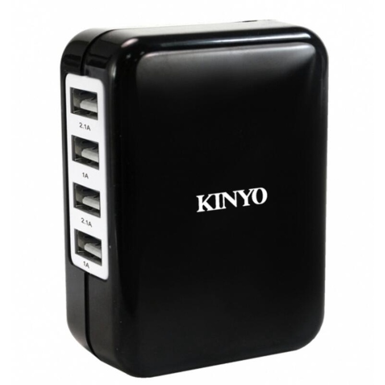 KINYO 4USB急速充電器 CUH-34 4.1A AC110-240V 低負載 短路 過電壓 過電流-【便利網】 | 蝦皮購物