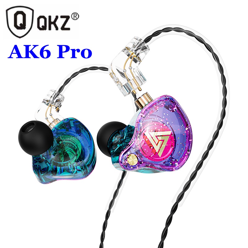QKZ AK6 Pro 有線耳機帶麥克風銅驅動器高保真耳機音樂家可拆卸有線立體聲耳機 | 蝦皮購物