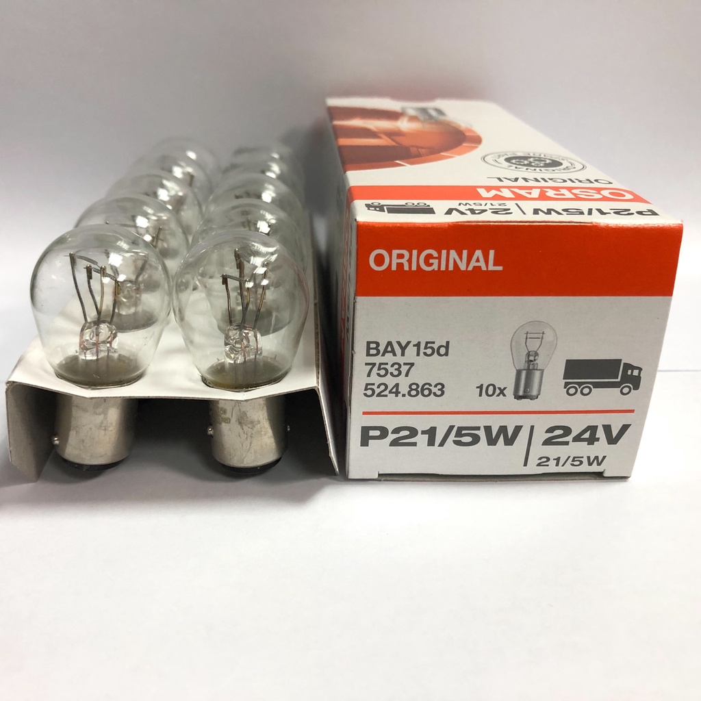【晴天】OSRAM 7537 24V 21/5W 汽車 煞車燈 剎車燈 方向燈 歐司朗 雙芯燈泡 BAY15d | 蝦皮購物
