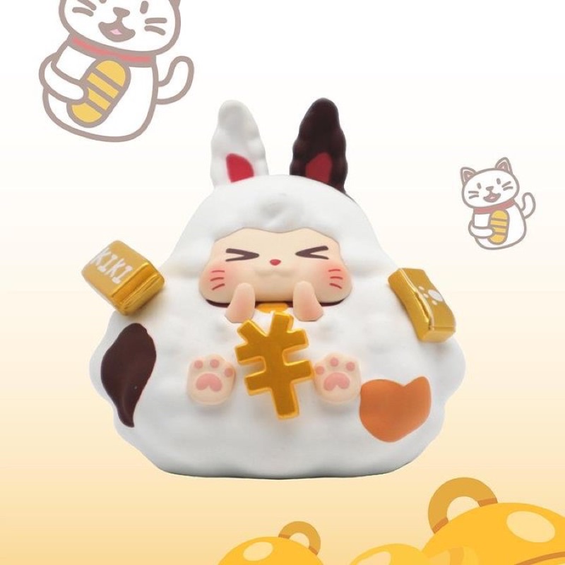 （確認款 ）KIKI-Rabbit 啾咪福氣系列 盲盒 嘿粉 發財 手辦 擺件 娃娃少女心 逢考必過 盒玩 狂吃不胖 | 蝦皮購物