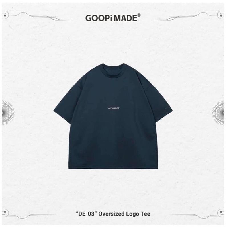 Goopi DE-03 Oversized Logo Tee | 蝦皮購物