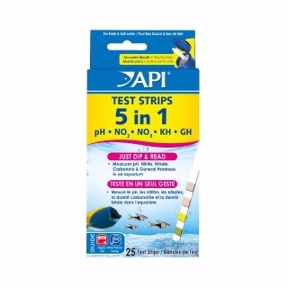 [HAPPY水族] API魚博士 5合1測試片25入PH NO2 NO3 GH KH 測試紙 五合一 測試劑 D1704 | 蝦皮購物