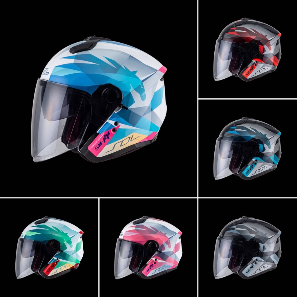 DT安全帽 SOL SO-XP / SOXP 獨角獸 3/4 安全帽 | 蝦皮購物