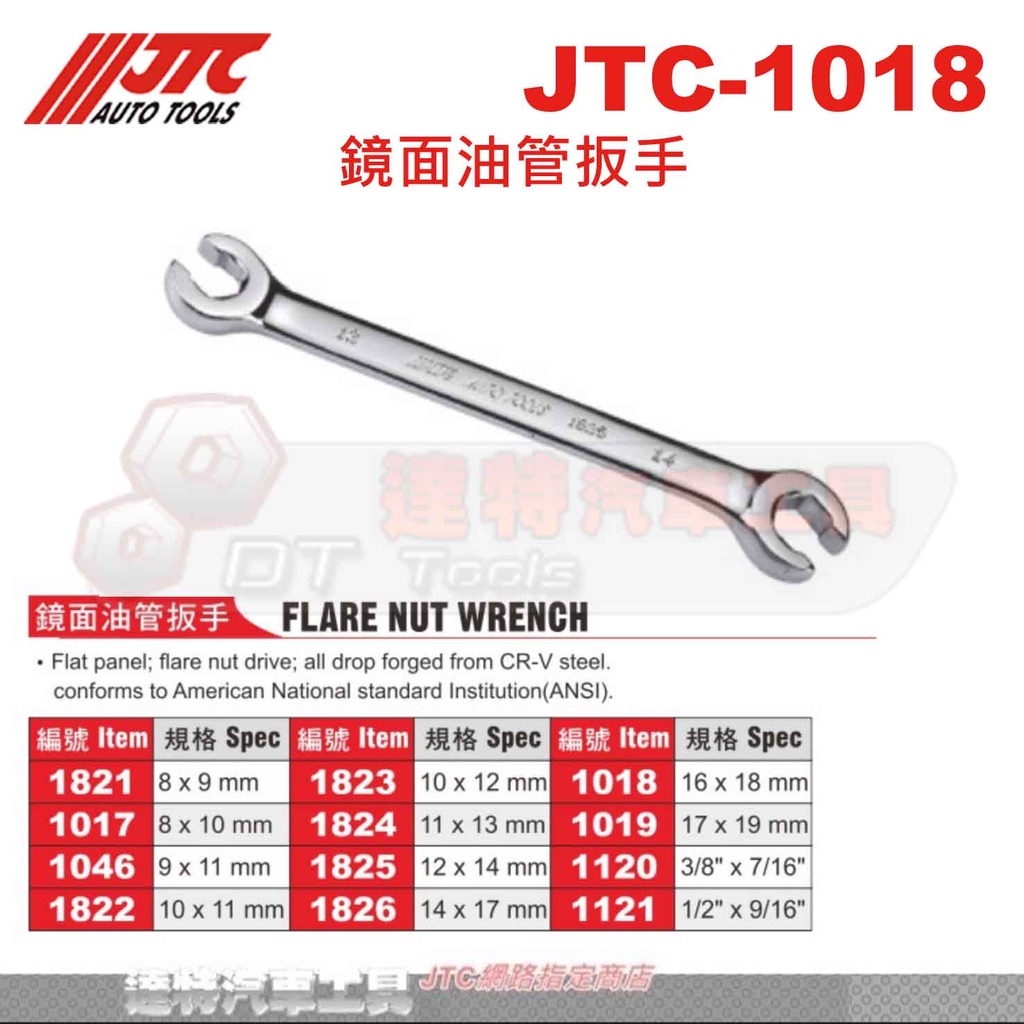 JTC-1825 鏡面 油管 扳手 JTC 1826 1018 1019 1120 1121 管用 剎車 煞車 板手 | 蝦皮購物