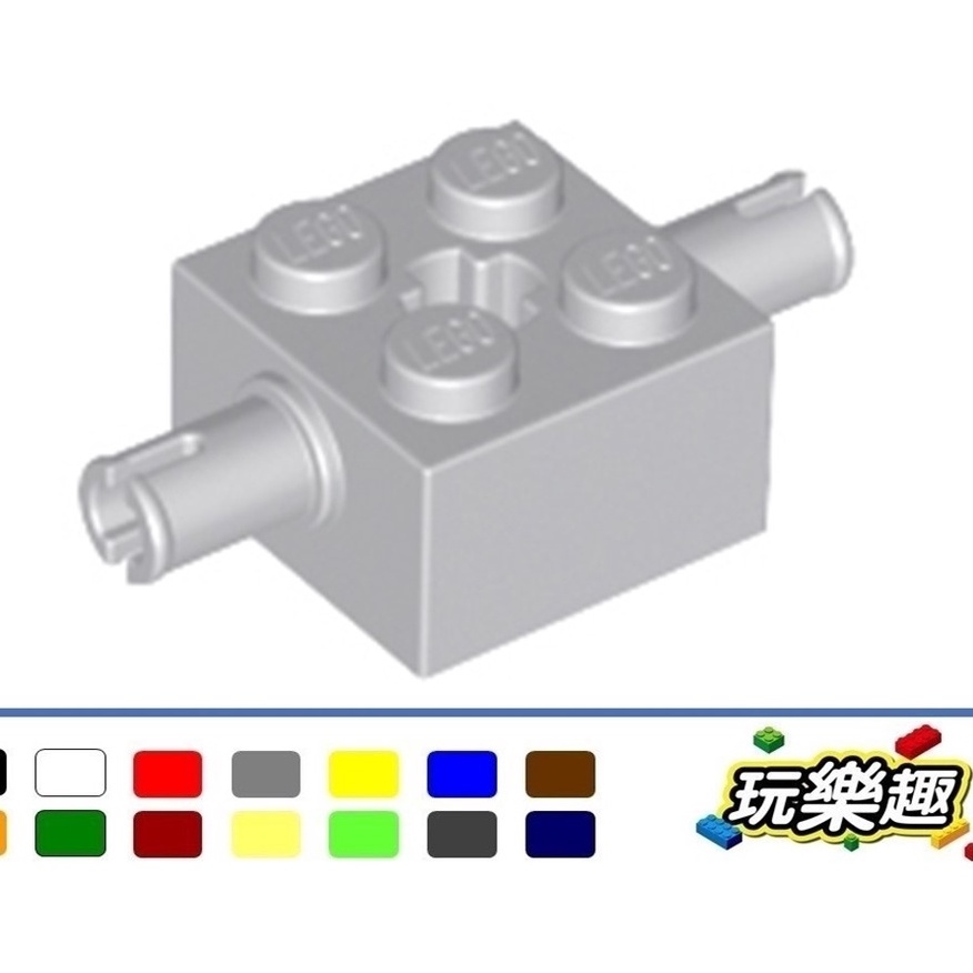 玩樂趣 LEGO樂高 30000 2X2with Pins and AxleHole二手零件 2G20D-B | 蝦皮購物