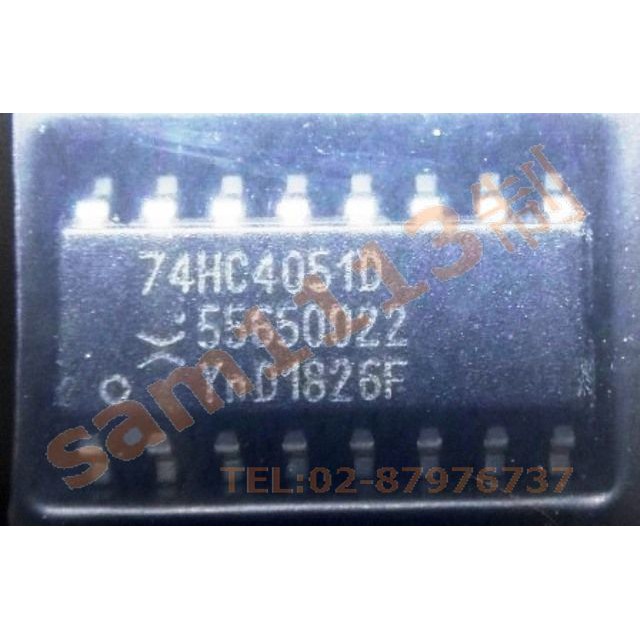 113邏輯閘 74HC4051 D SOP-16 NXP 八模擬多工/分解 CD74HC4051 >>10個 | 蝦皮購物