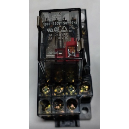 🌞二手現貨保固 富士FUJI 繼電器 HH54P-L AC200-220V 帶燈 4極 底座 TP514X2 保護蓋 | 蝦皮購物