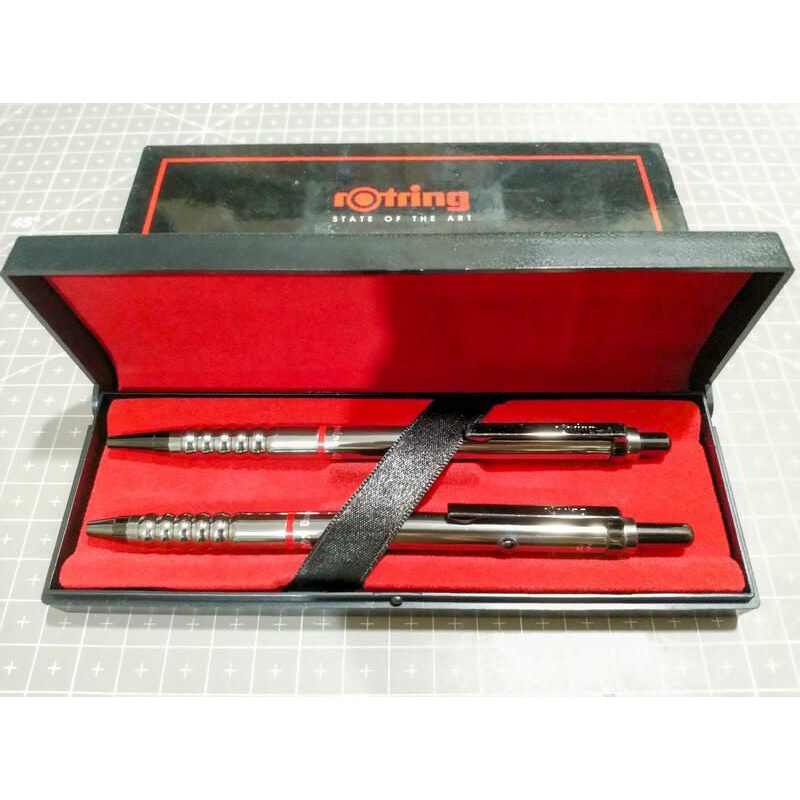 極罕見 稀有 德國製 rOtring 400 KS titanium 鈦黑 自動鉛筆 原子筆 對筆組 | 蝦皮購物