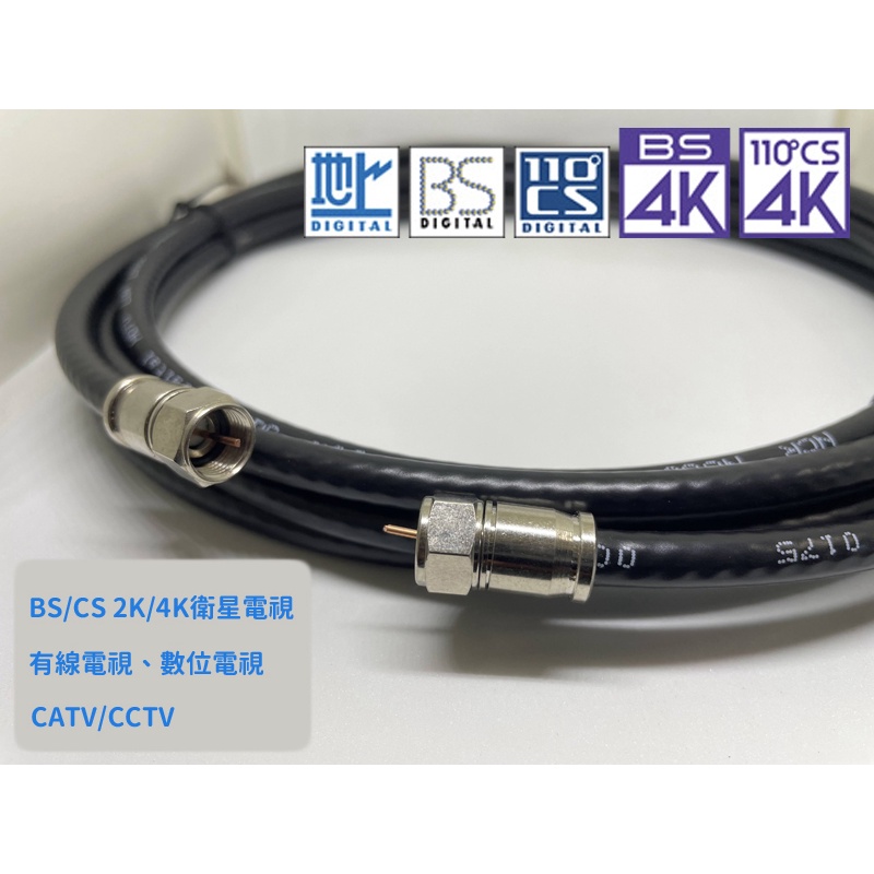☆星樂園☆ RG-6U 5C2V同軸纜線 3000MHz 1-30米 適合BS/CS 4K訊號、衛星、數位及有線電視訊號 | 蝦皮購物