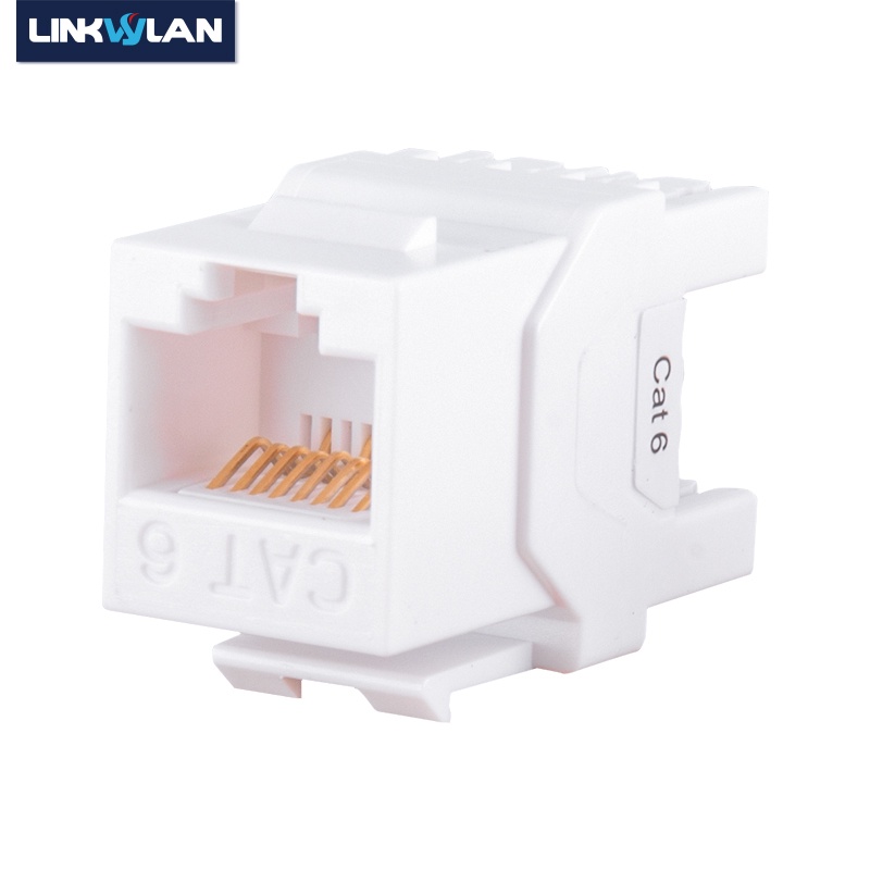 千兆 RJ45 CAT6 UTP Keystone Jack 用於面板牆板的衝擊設計 110 Krone 打孔式帶 ID | 蝦皮購物