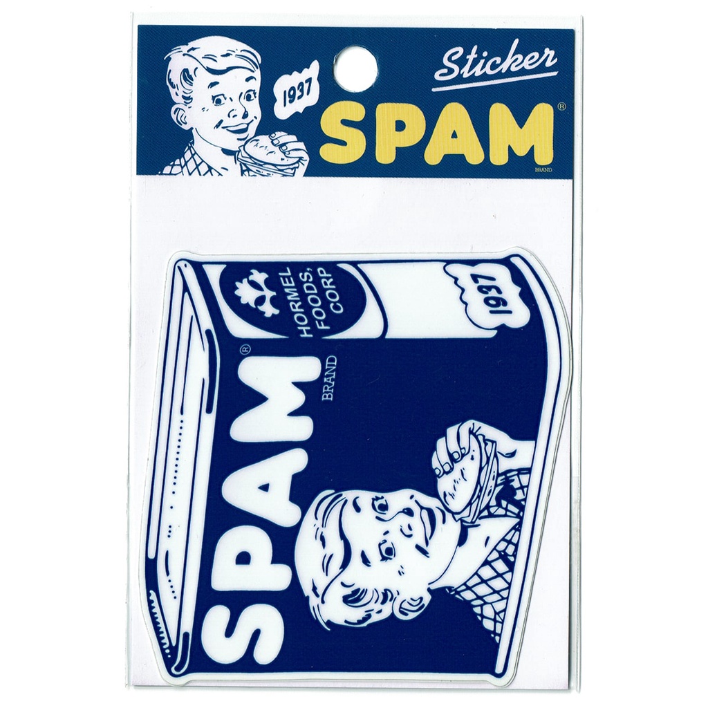 ST006 日本製 SPAM OLD STICKERS 防水 貼紙 車貼 安全帽貼 (1入) 化學原宿 | 蝦皮購物