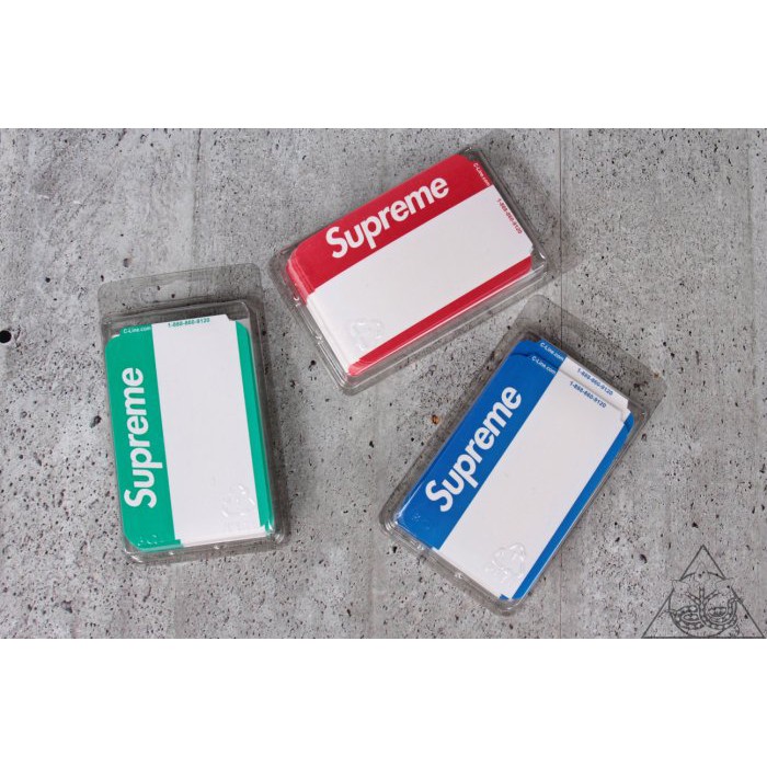 【HYDRA】Supreme Name Badge Stickers 便利貼 姓名貼 貼紙 標籤貼【SUP446】 | 蝦皮購物