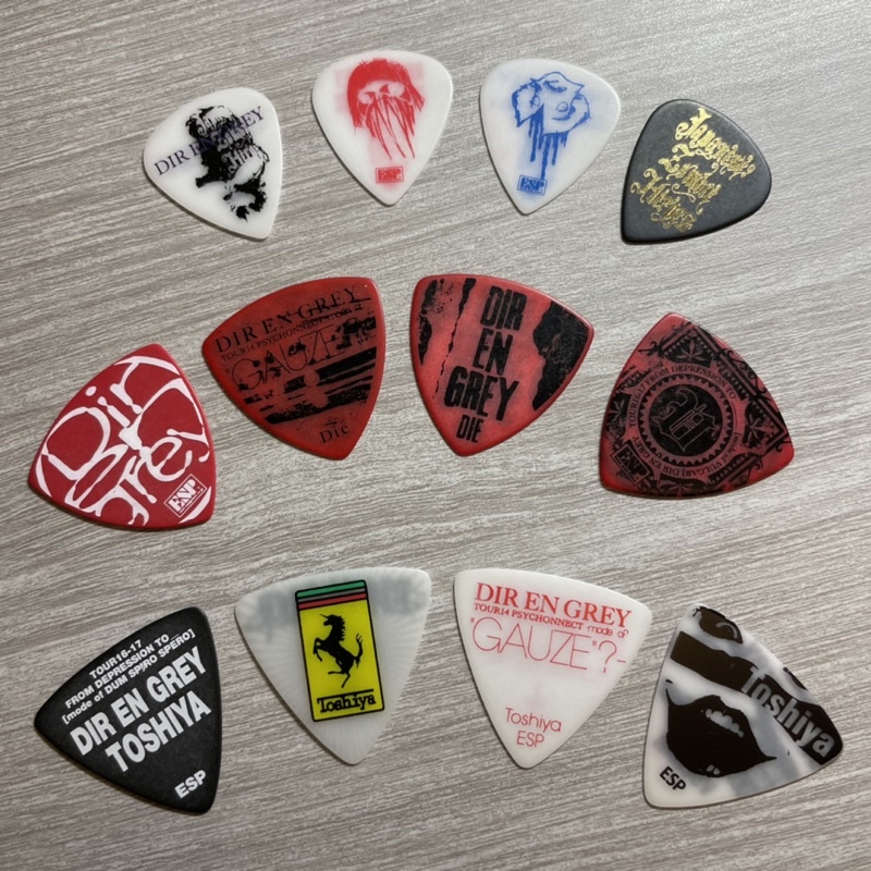 [ESP] Dir en grey DIRU 灰色銀幣 薰 Die Toshiya日本樂團 Pick 匹克 日本製 | 蝦皮購物