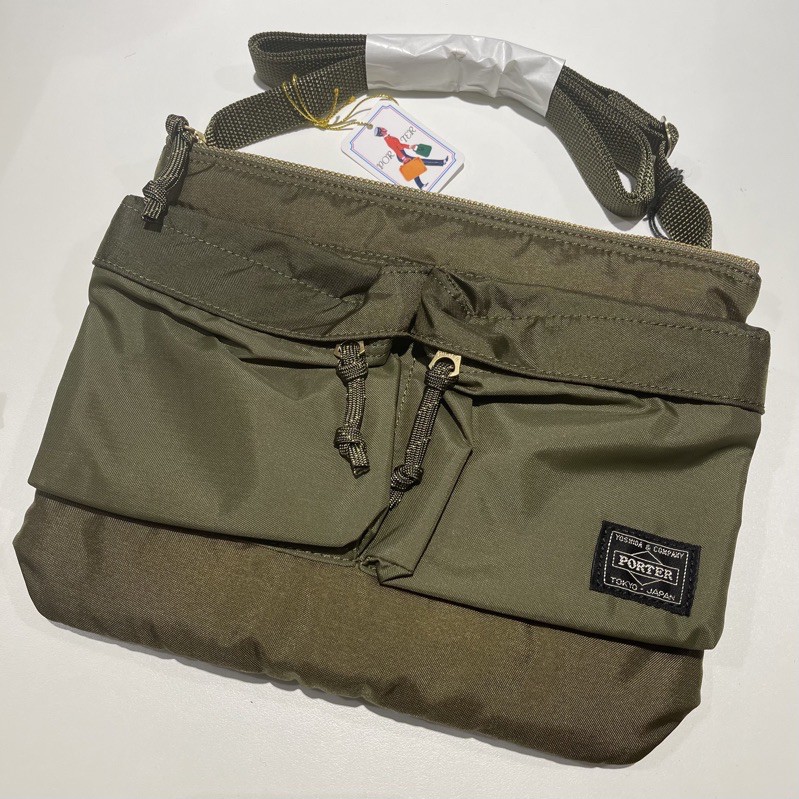 ｛The PAST} 台北門市 現貨 日本製 PORTER FORCE SHOULDER BAG 軍事 拼接 肩背 斜背 | 蝦皮購物