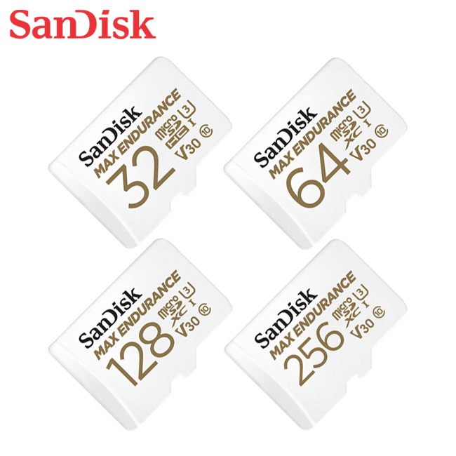 SANDISK MAX ENDURANCE microSD V30 U3 4K 記憶卡 32G 64G 128G | 蝦皮購物