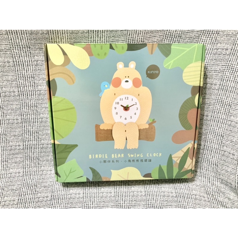 [KINYO] 小鳥熊熊搖擺鐘 MCL-3458 | 蝦皮購物
