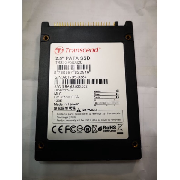 創見 固態硬碟 【TS32GPSD330】 SSD 32G 2.5吋IDE介面 | 蝦皮購物
