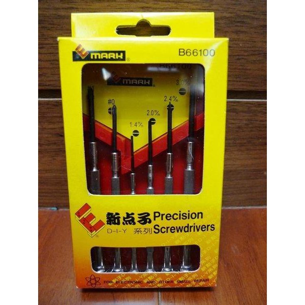 ☆含稅 ＊東北五金＊正台灣製專業 EMARK 螺絲起子組 6PCS 迷你螺絲起子組 優惠特價中!! | 蝦皮購物