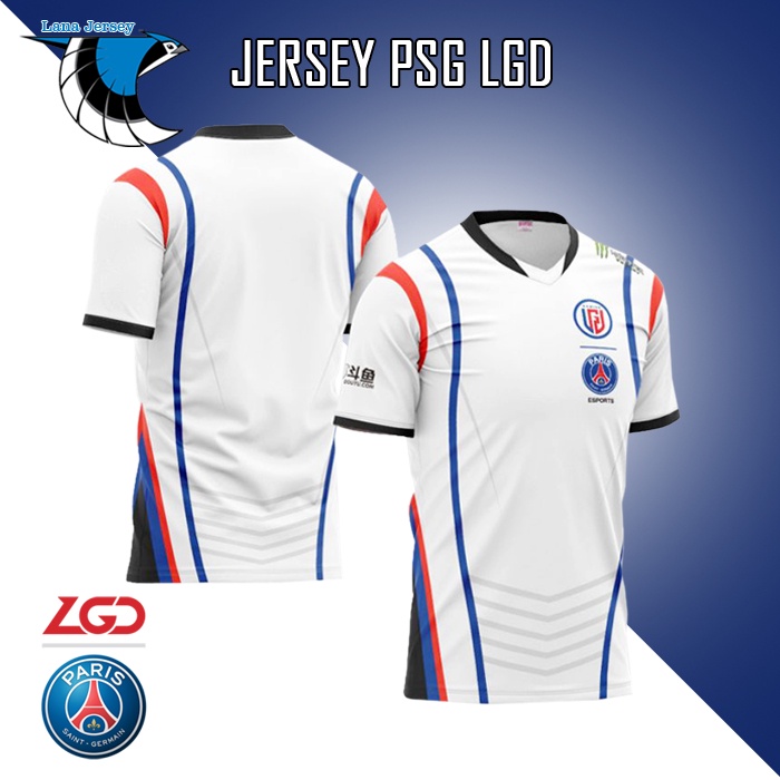 PSG LGD 2021 遊戲球衣白色遊戲 DOTA 2 WILDRIFT LOL PUBG 免費暱稱 | 蝦皮購物