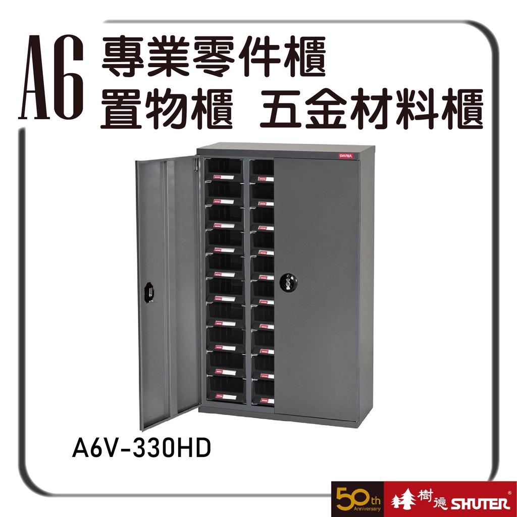 樹德 A6V-330HD(加門型) 30格抽屜 專業零件櫃 抽屜 置物櫃 五金材料櫃 工具 螺絲 收納櫃 零件櫃 樹德櫃 | 蝦皮購物
