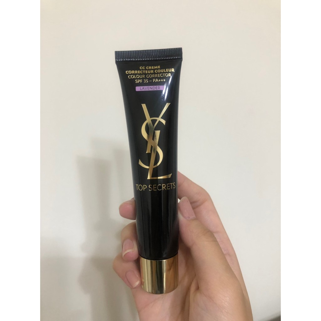 YVES SAINT LAURENT 聖羅蘭 YSL CC霜 隔離霜 名模肌密光燦CC霜 40ml 色號:紫羅蘭色 | 蝦皮購物