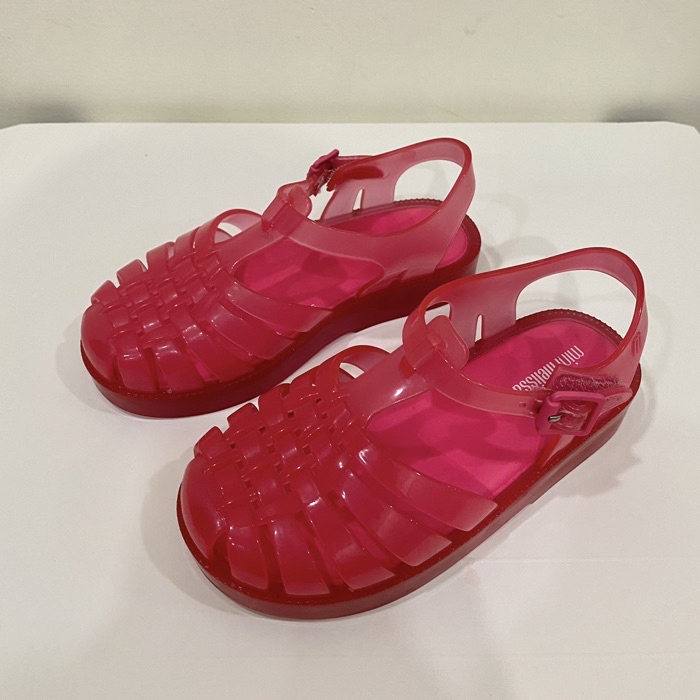 【tzuting22留】mini melissa 經典漁夫鞋(桃紅) US10 專櫃正貨 | 蝦皮購物