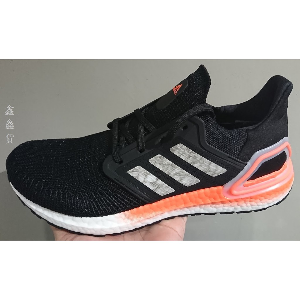 2020 二月 ADIDAS ULTRA BOOST 20 慢跑鞋 黑白橘灰 馬牌輪胎底 廣告款 EG0756 | 蝦皮購物