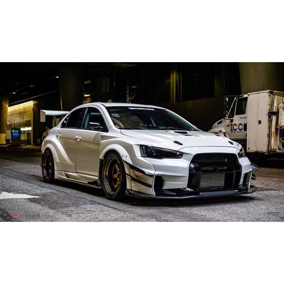 【亞諾車酷】MITSUBISHI EVO 10 Varis v3 全套寬體套件 | 蝦皮購物