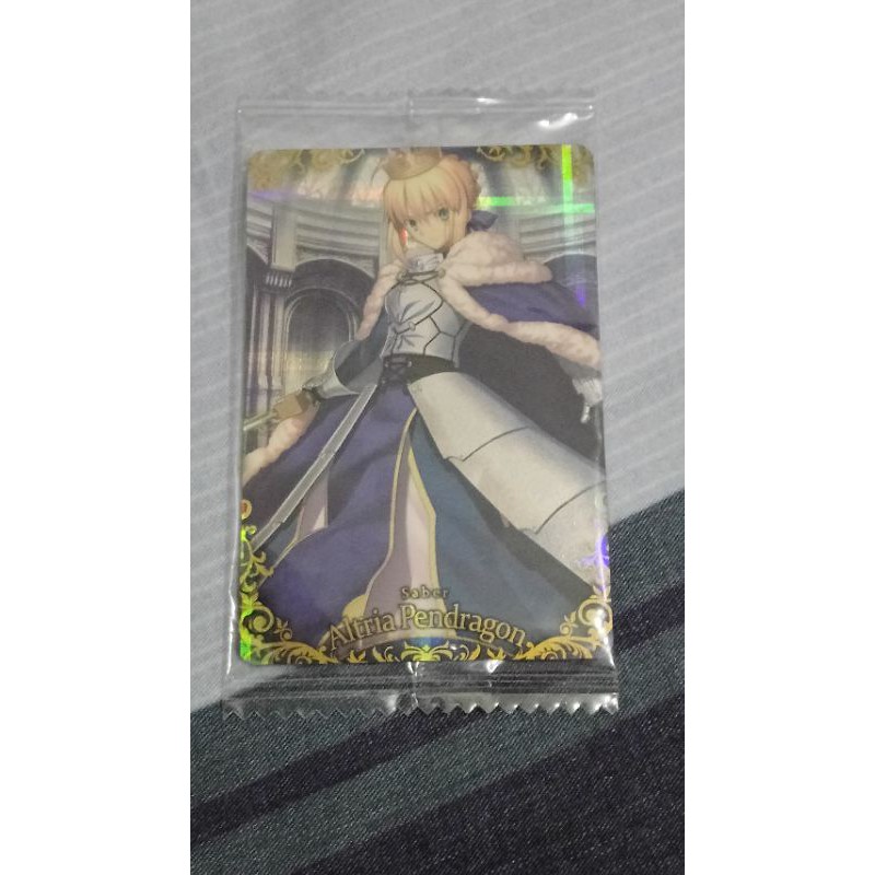 初代 賽巴 Saber 亞瑟王 Fate Grand Order FGO 食玩 威化餅 威化餅卡 復刻 SR SSR | 蝦皮購物