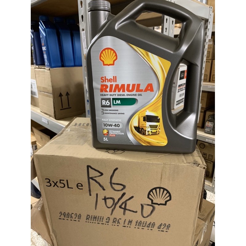 缺【殼牌Shell】Rimula R6 LM、10W40、合成級-重車柴油引擎機油、4罐/箱【CI4-四期-合成】滿箱區 | 蝦皮購物