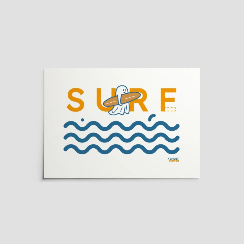 【左手小姐】Percentage SURE?SURF?衝浪幽靈海報(2款)｜現貨｜韓國官方授權販售 | 蝦皮購物
