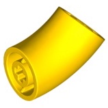 LEGO 6369779 65473 黃色 135° 彎管 水管 | 蝦皮購物