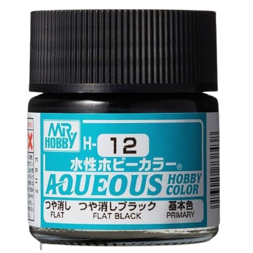 弘萬吉 GUNZE 水溶性丙烯酸樹脂漆 消光黑色 10ml H012 H-12 無光澤 貨號H12 | 蝦皮購物