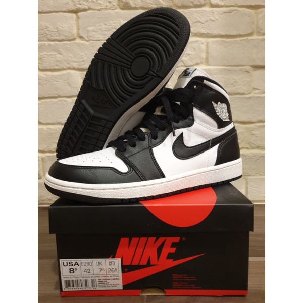 全新 AIR JORDAN 1 RETRO HIGH OG BLACK WHITE 555088-010 US8.5 | 蝦皮購物