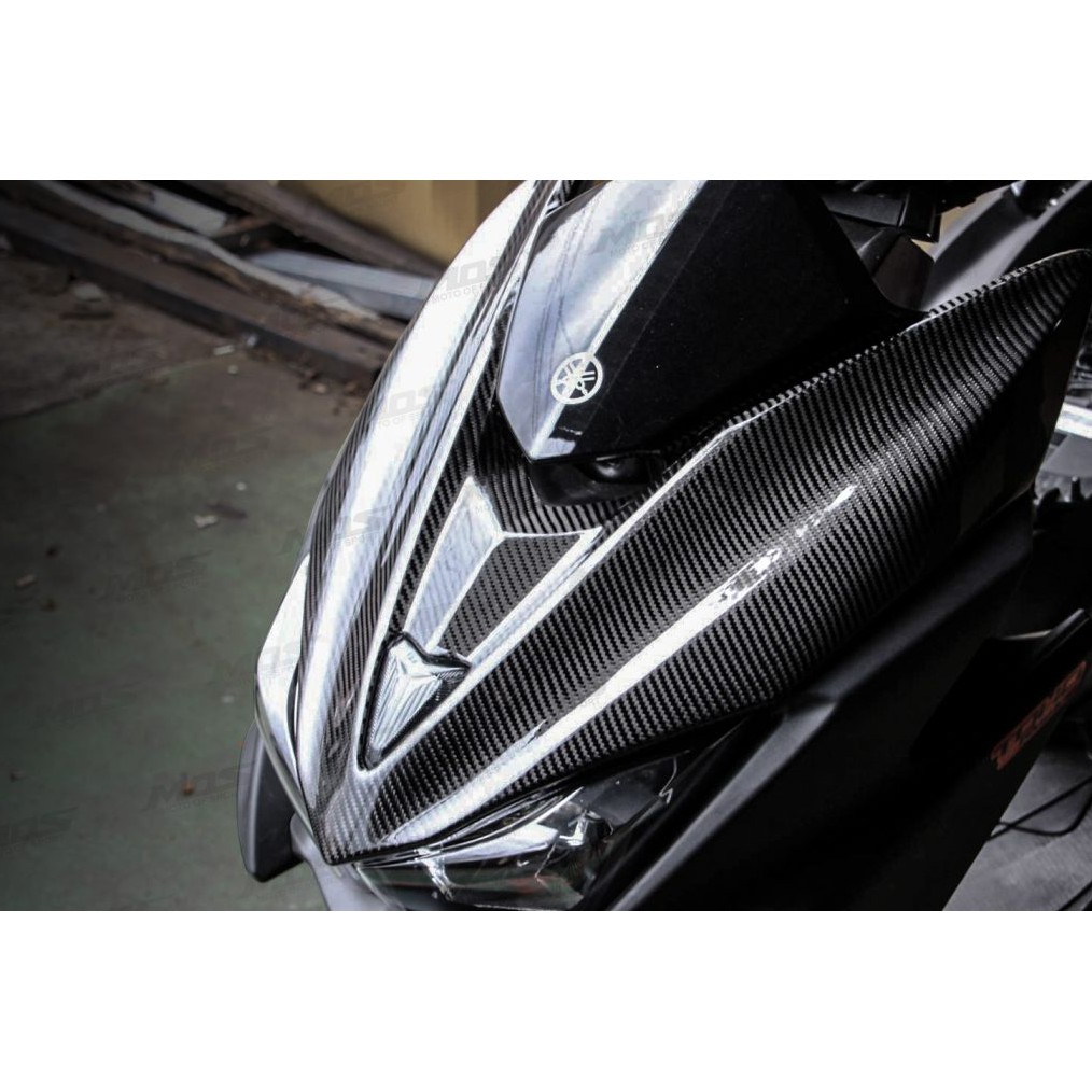 【KIRI】 MOS Yamaha FORCE 155 1代 貼片式 卡夢 碳纖維 狐狸 大盾 飾蓋 (CF) | 蝦皮購物