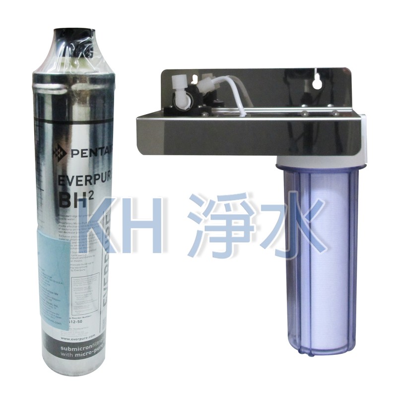【KH淨水】美國EVERPURE BH2二道不鏽鋼吊片型淨水器《生飲級》搭配NSF濾心 ，全配件3100元 | 蝦皮購物