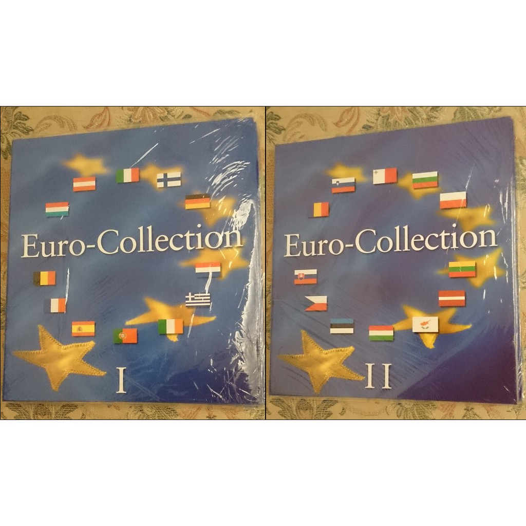 歐元硬幣蒐集冊 Euro-Collection Ⅰ、Ⅱ | 蝦皮購物