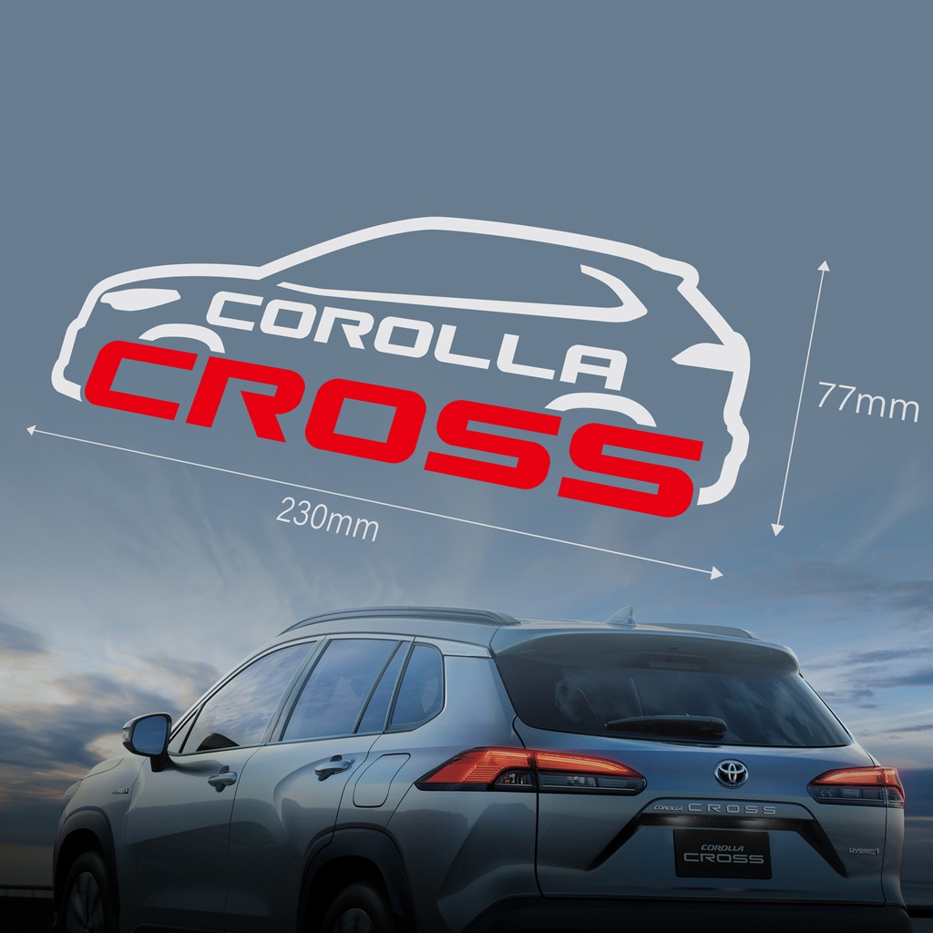 XIII_TOYOTA COROLLA CROSS 車型貼紙 | 蝦皮購物