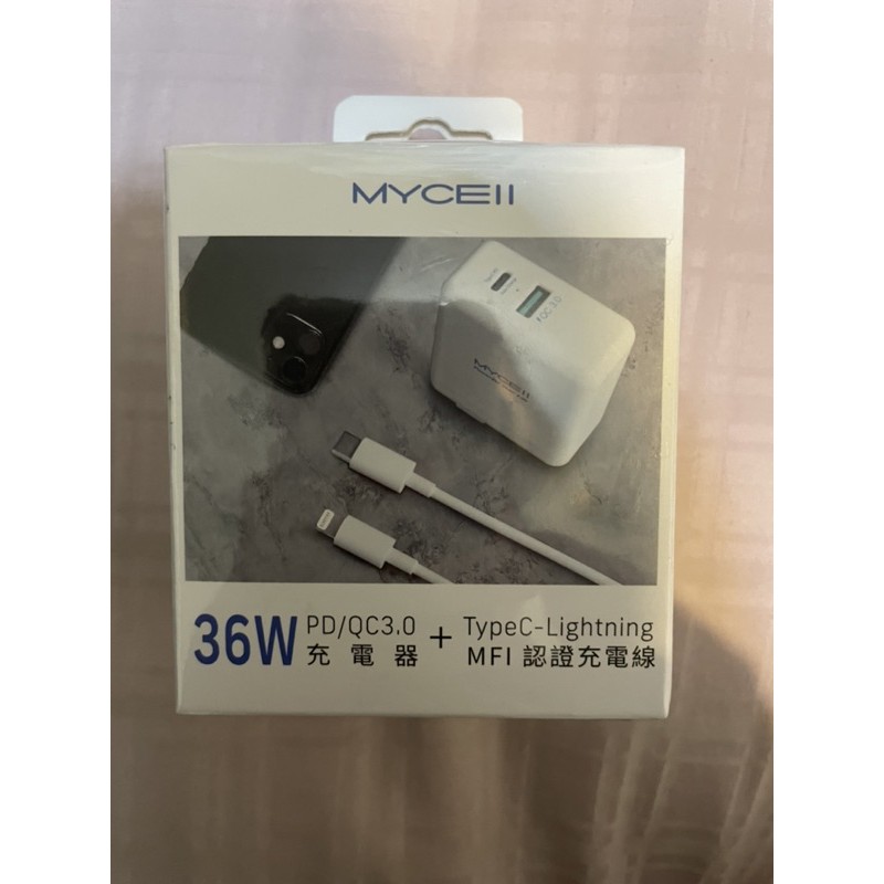 MYCE II 36W PD/QC3.0充電器+TypeC-Lighting MFI認證充電器 | 蝦皮購物