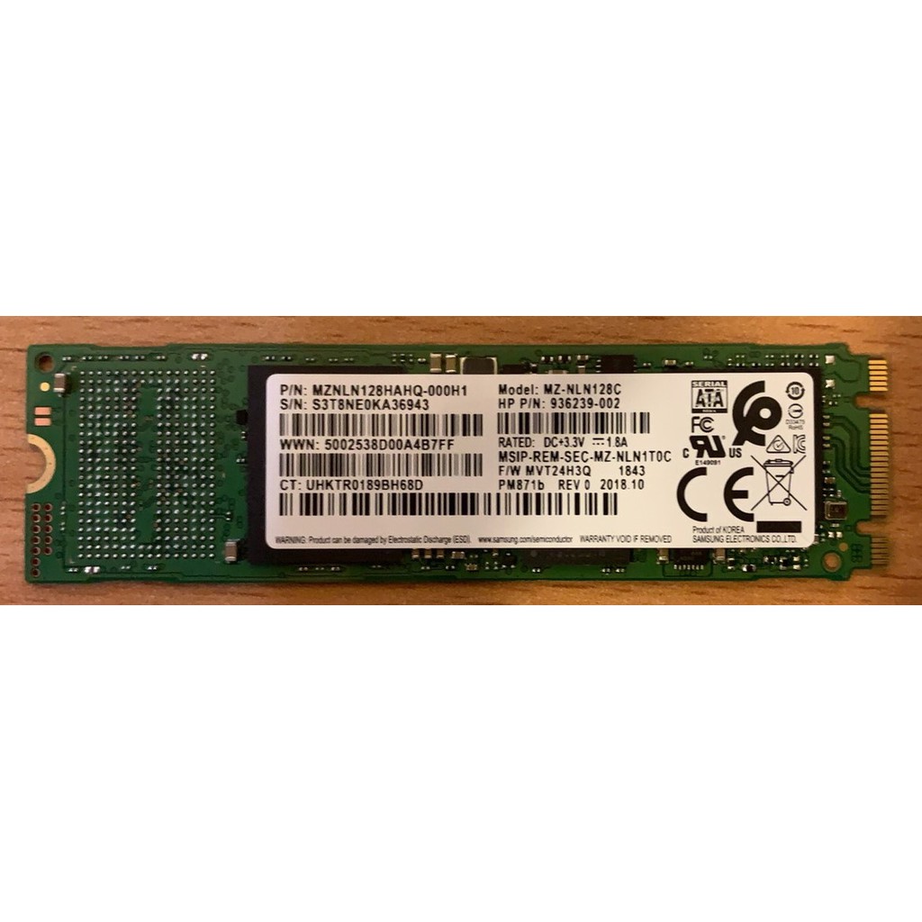 SAMSUNG MZ-NLN128C 128GB M.2 2280 SATA 6GBS | 蝦皮購物
