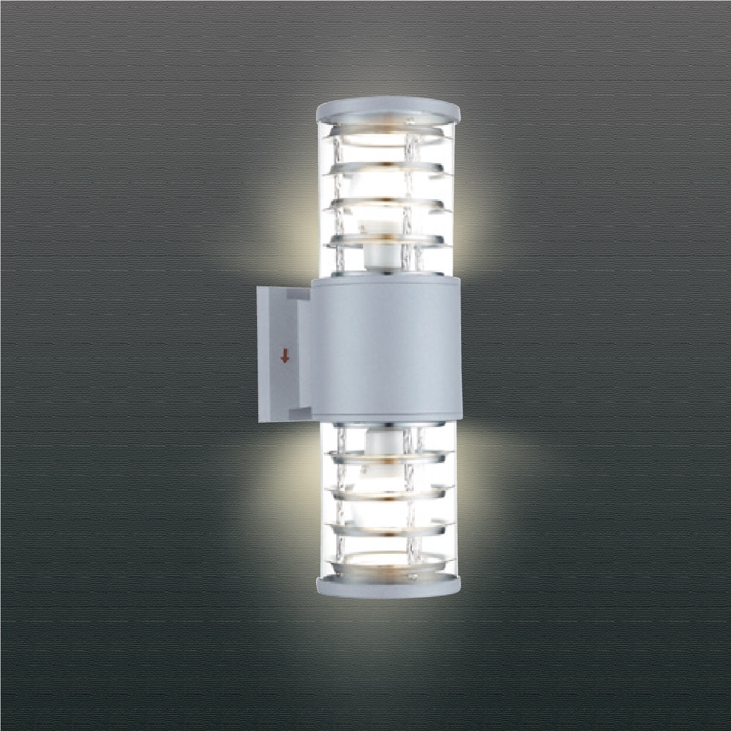 【自然光照明】 金色年代 筒型壁燈 戶外防水 上下發光 不含燈泡 E27燈頭 陽台/玄關/門口/圍牆 筒型 壁燈 | 蝦皮購物