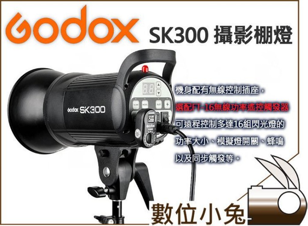 數位小兔【Godox 神牛 SK300 棚燈】300w SK-300 攝影棚燈 商攝 公司貨 DS300 入門款 人像 | 蝦皮購物