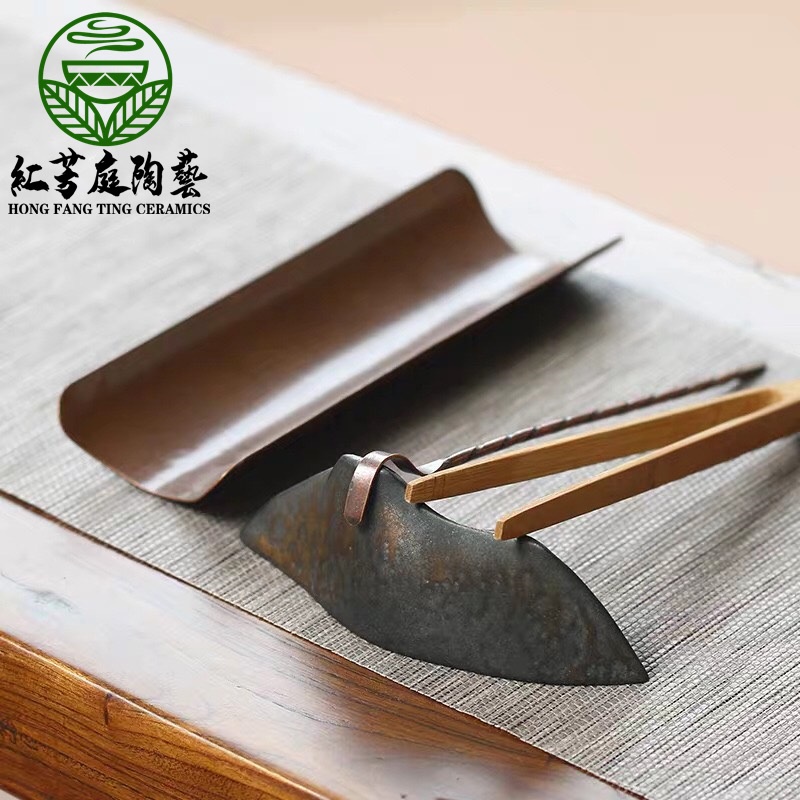 筆擱 茶擱【紅芳庭】日式 筆擱 茶具 香插 鎏金 線香插 香爐 多功能 筆架 茶置 泡茶器 茶席 書法 文房四寶 | 蝦皮購物