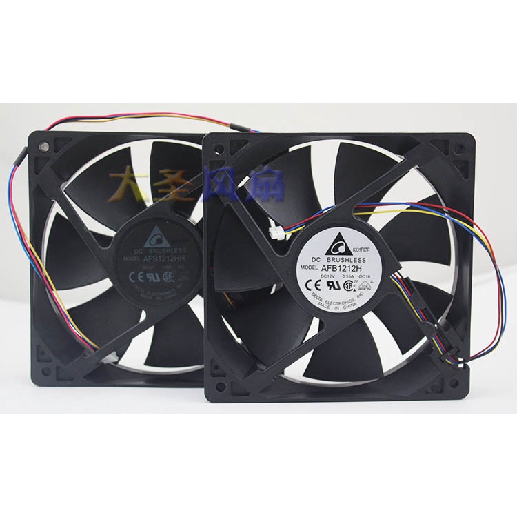 HK04*原裝Delta/臺達 AFB1212HH 12V 0.35A/0.50A散熱風扇120*120*25mm | 蝦皮購物