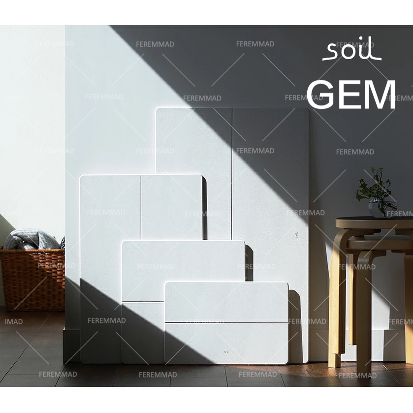 [FMD][現貨] 日本製 Soil GEM bath MAT 珪藻土 浴室腳踏墊 吸水墊 吸濕 速乾 | 蝦皮購物